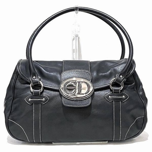 Dior | Bags | Christian Dior Dior Cd Logo Bag Handbag Tote Ladies ...